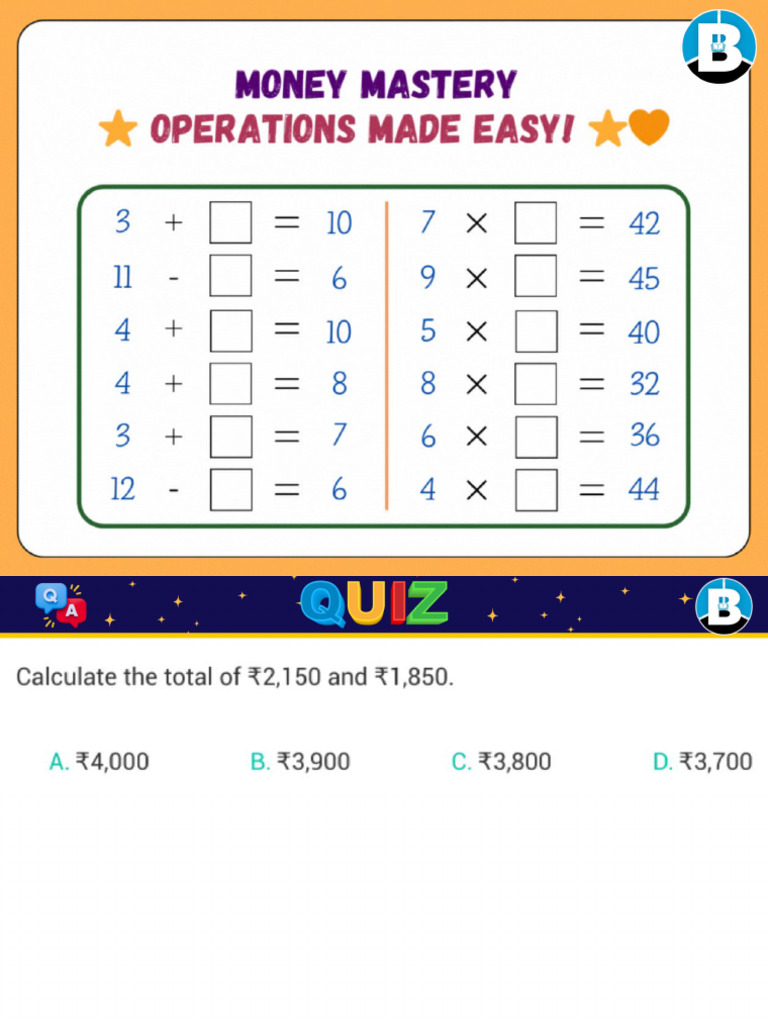 Grade 2 - Math - Money - Operations & Word Problems | PDF