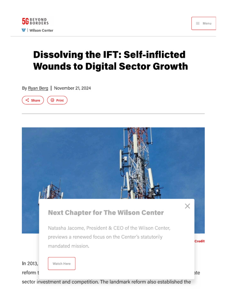 Dissolving The IFT Self-Inflicted Wounds To Digital Sector Growth | PDF