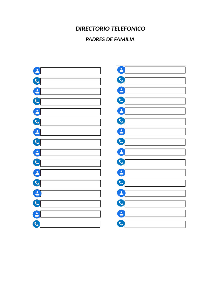 Directorio Telefonico | PDF