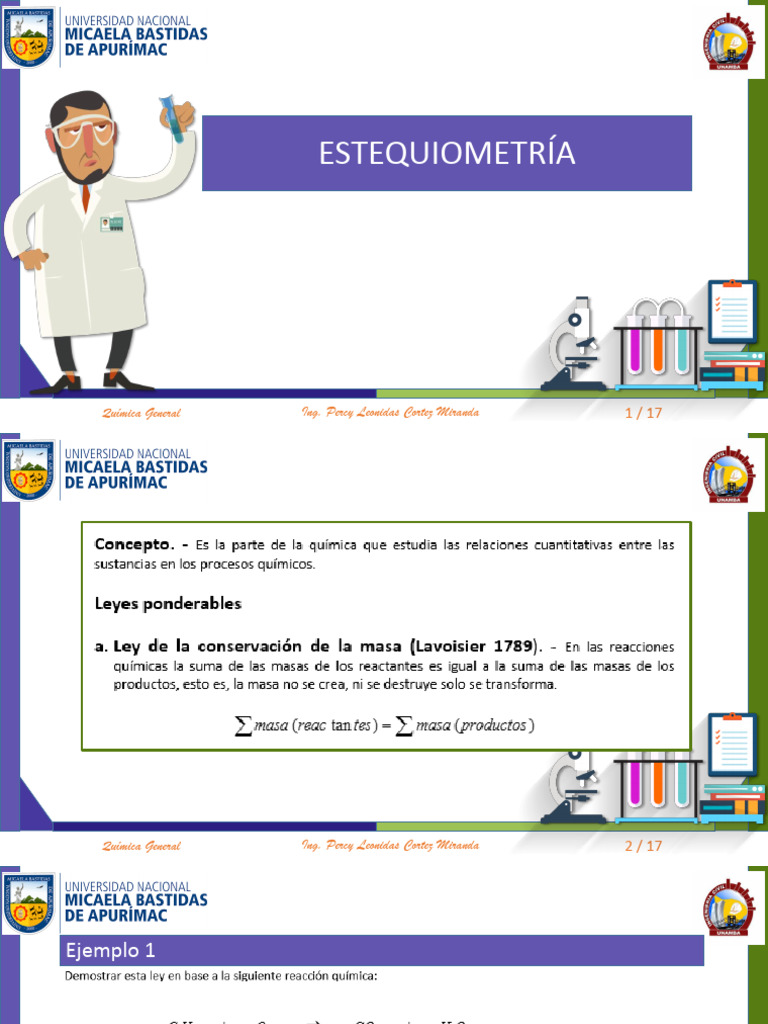 4S Estequiometría | PDF