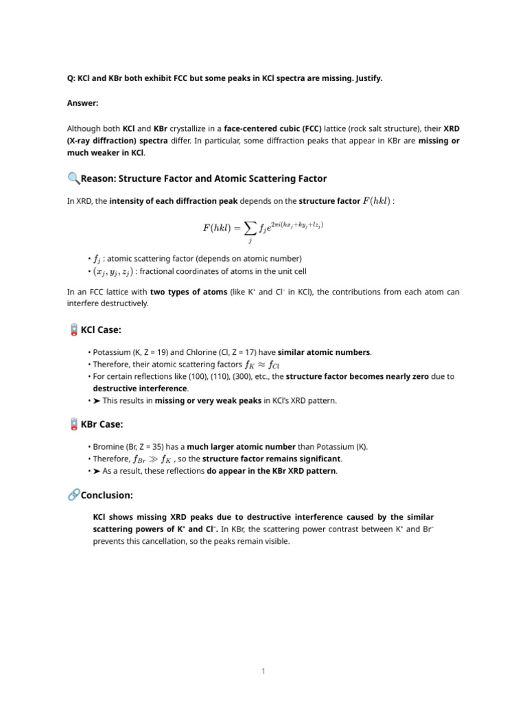 KCL &KBR | PDF