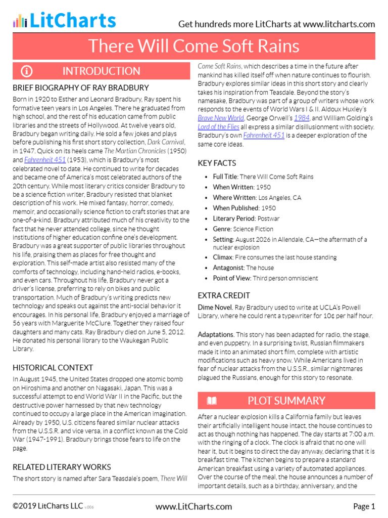 There Will Come Soft Rains | PDF | Ray Bradbury