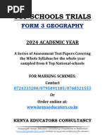 Kenyan Secondary School Grading System | PDF