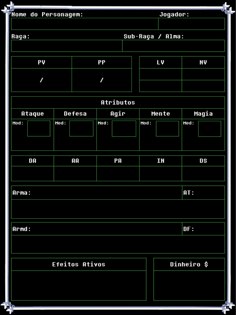 Ficha - Jogador NPC - Frida Dreemurr | PDF
