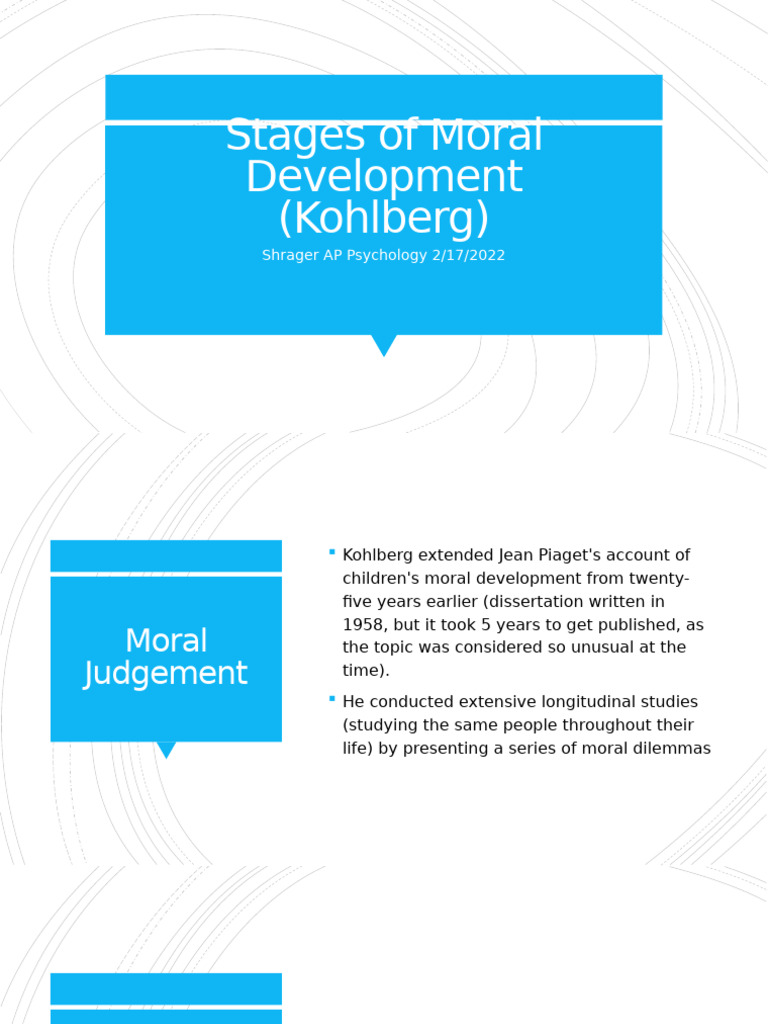 Kohlberg's Stages of Moral Development | PDF | Social Psychology