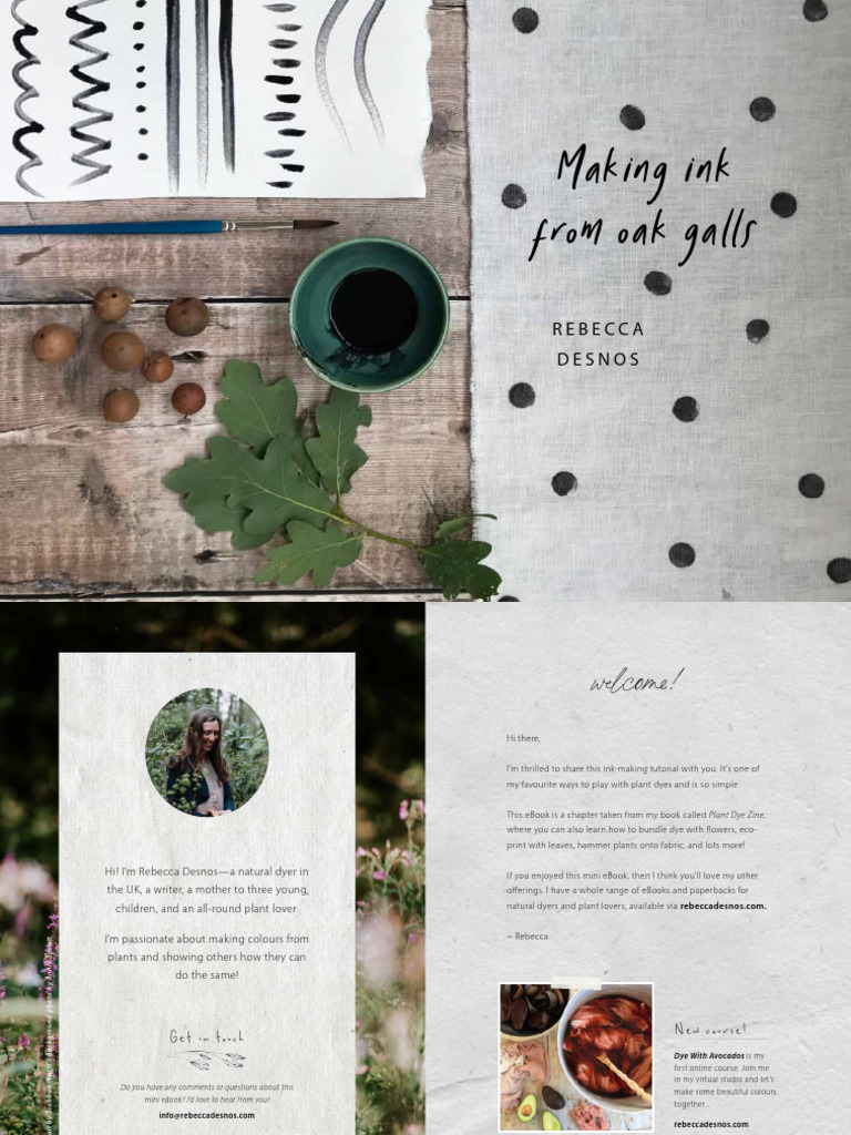 Making ink from Oak Galls | PDF | Textiles | Oak