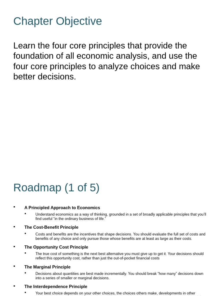Lectureslides Ch01 Common | PDF | Cost–Benefit Analysis | Economics