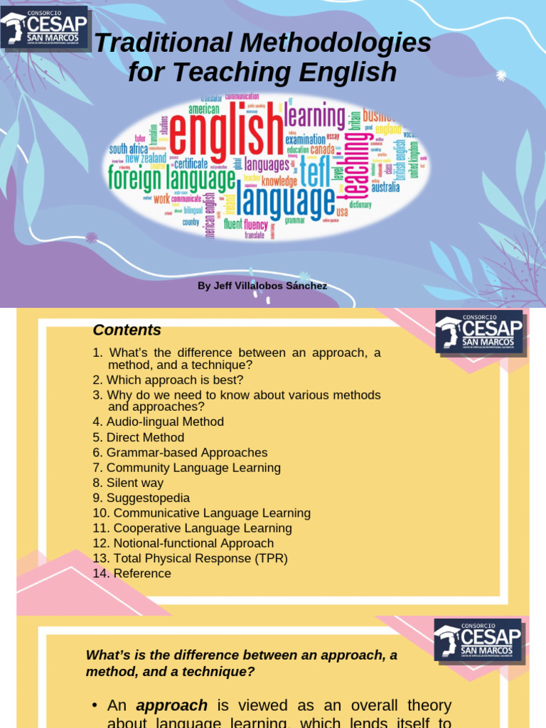 S - 03 - Traditional Methodologies For Teaching English | PDF ...