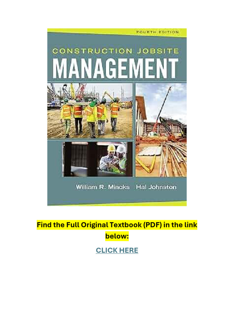 Construction Jobsite Management Overview | PDF | Building Information ...