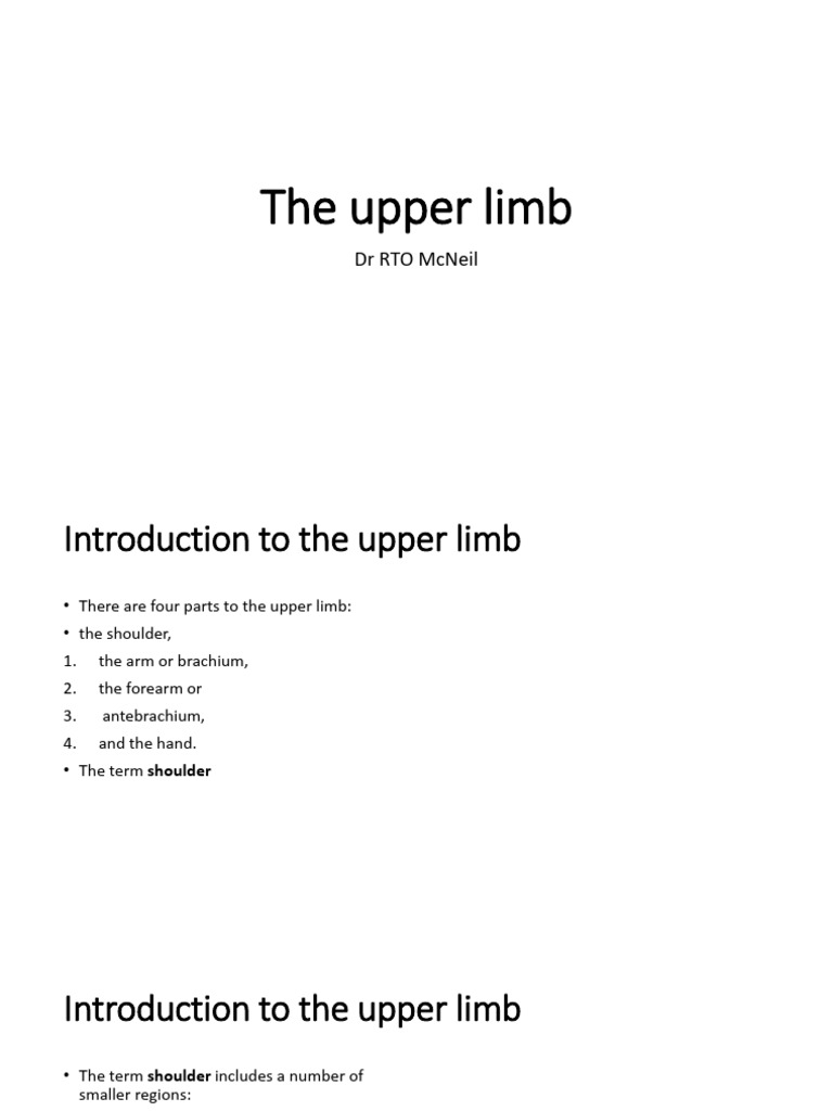Upper Limb Anatomy Handwritten Notes | PDF | Hand | Arm