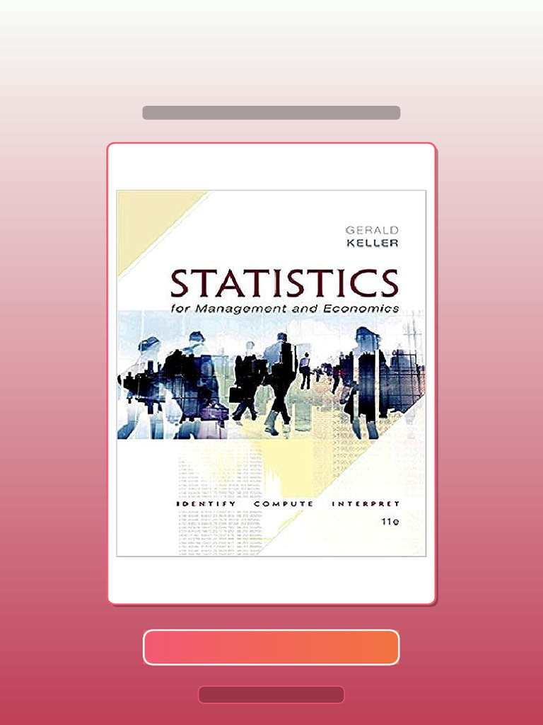 Statistics for Management and Economics 11th Edition by Keller Official ...