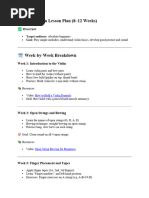 12-Week Suzuki Violin Lesson Plan | PDF | Violin | Music Education