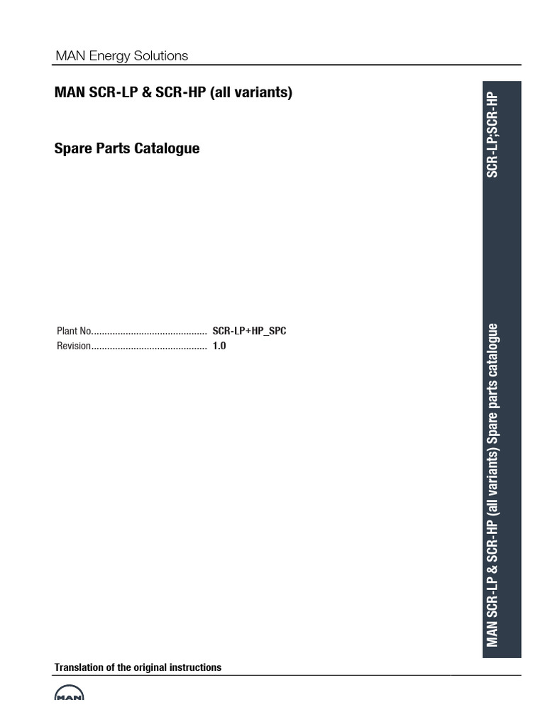 MAN SCR-LP & HP Spare Parts Guide | PDF
