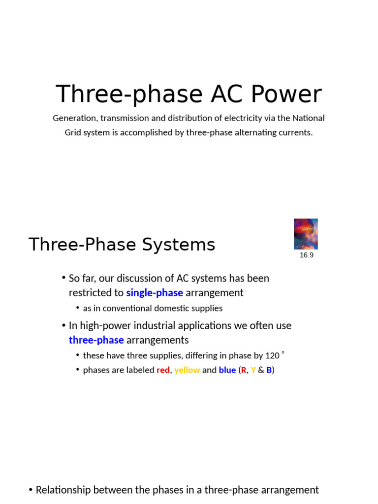 Three-Phase AC Power Systems Explained | PDF | Alternating Current ...