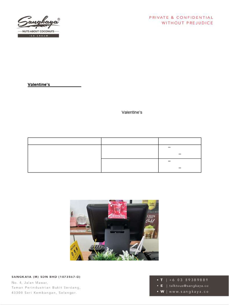 (Internal Memo) Valentine's Day 2023 Promotion | PDF