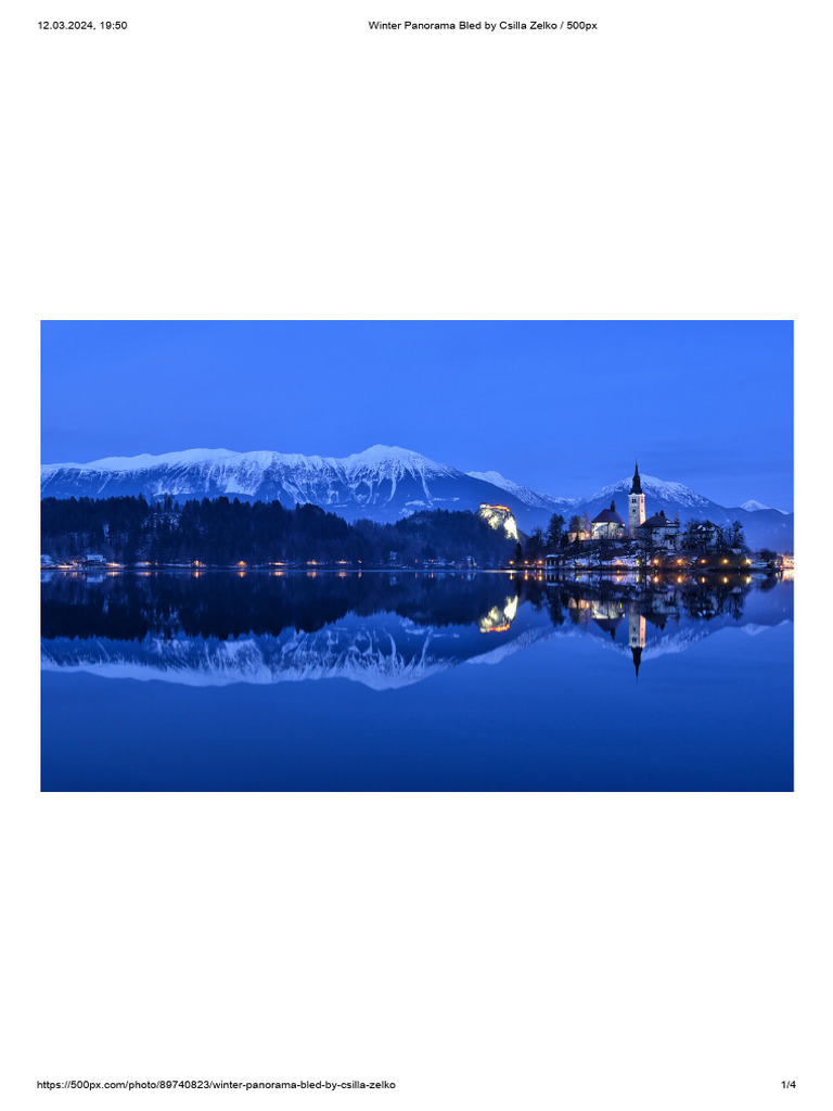 Winter Panorama Bled by Csilla Zelko - 500px | PDF | Photography Equipment | Imaging