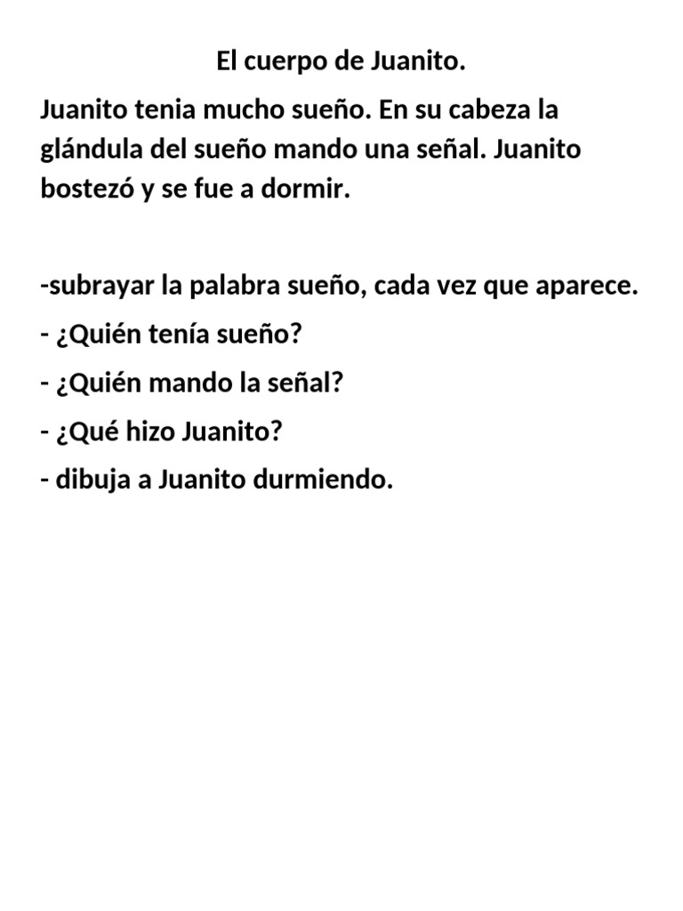 El Cuerpo de Juanito | PDF