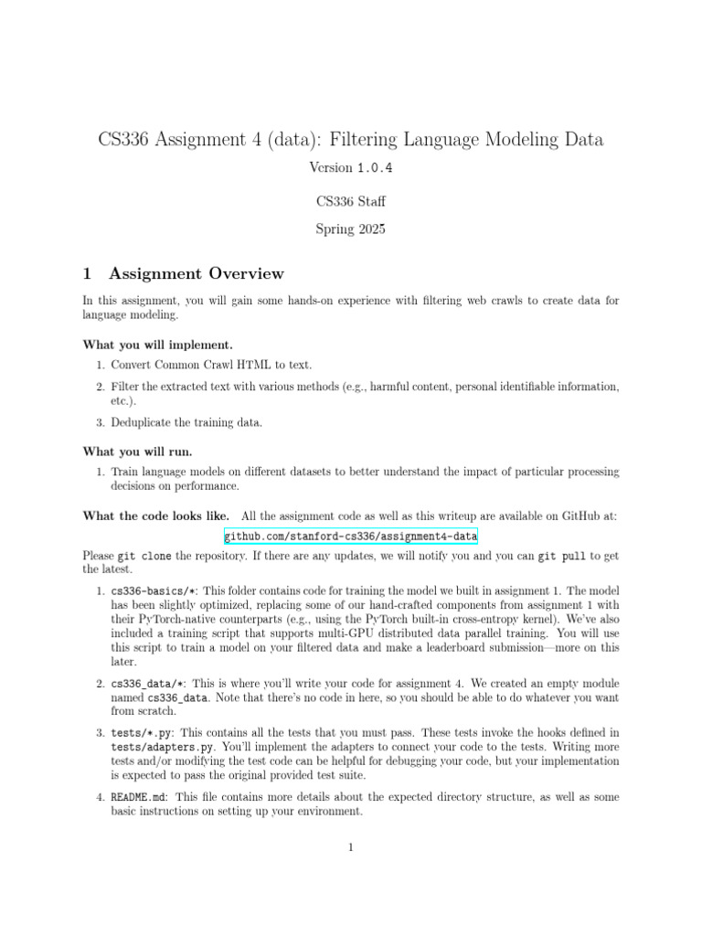 Cs336 Spring2025 Assignment4 Data | PDF | World Wide Web | Internet & Web