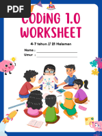 Lembar Kerja Coding TK Bentuk | PDF