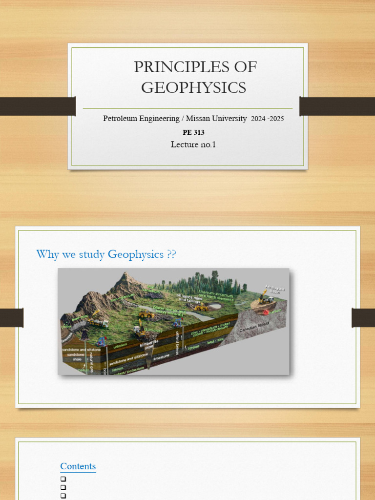 Introduction to Geophysics in Petroleum Engineering | PDF | Geophysics ...