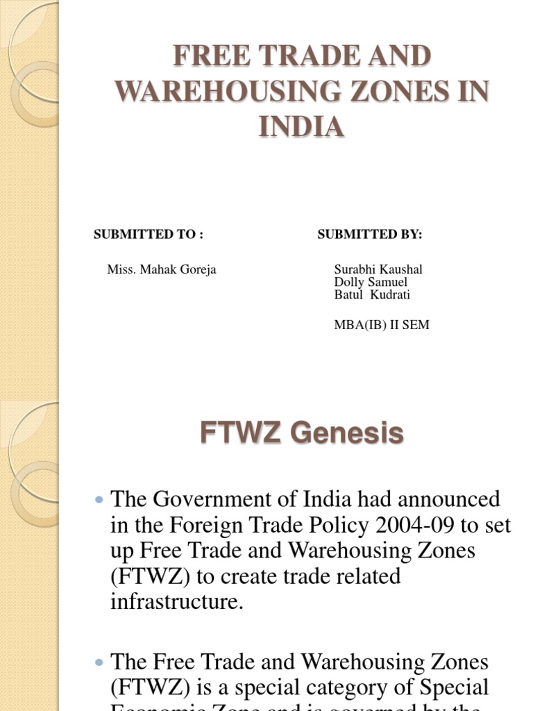 Final FTWZ | PDF | Warehouse | Exports