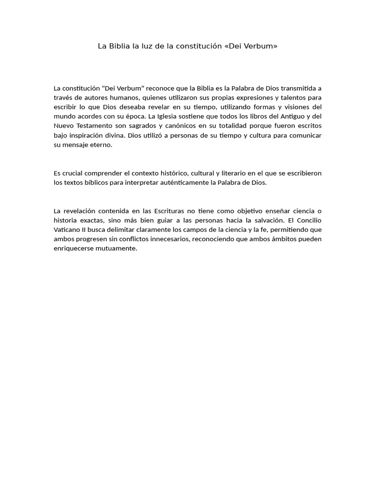 Dei Verbum | PDF