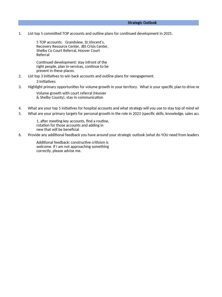 Strategic Outlook for Hospital Accounts | PDF | Birmingham