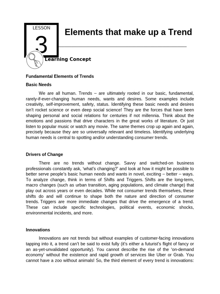 Key Elements of Trends Explained | PDF | Coca Cola | Innovation