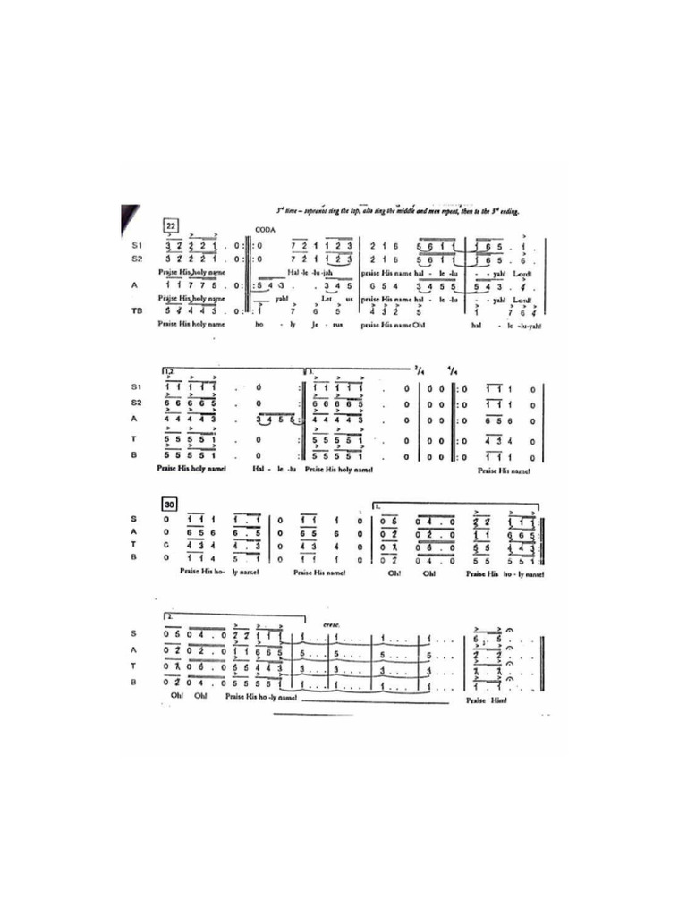 Praise His Holy Name 2 | PDF