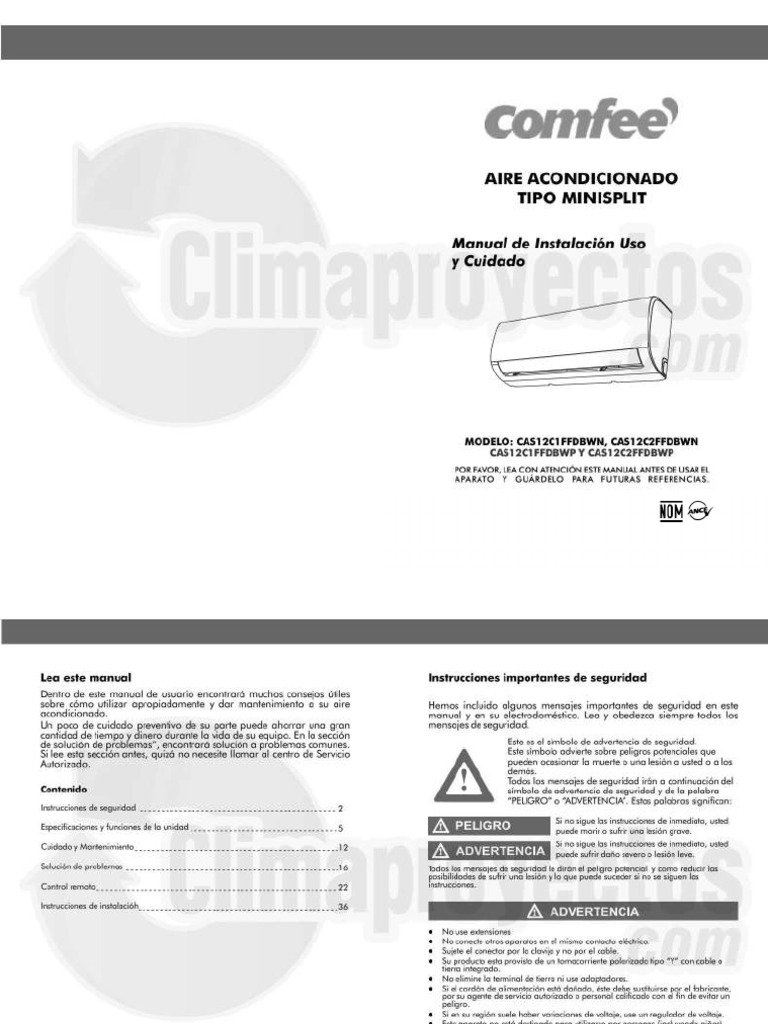Comfee-Manual_3-in-1-CP_compressed4_compressed | PDF