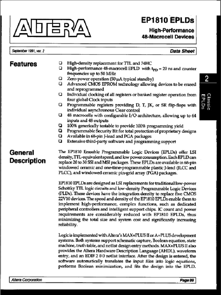 CPLD_EP1810_Altera | PDF