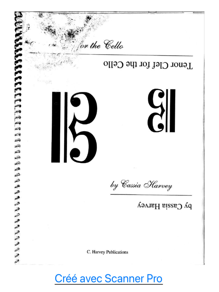 Tenor Clef Guide for Cellists | PDF | Cello | Pitch (Music)