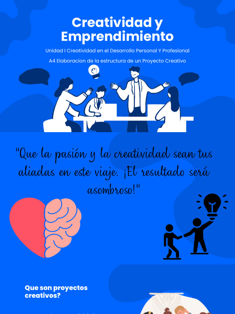 Estructura de un Proyecto Creativo | PDF | Creatividad | Innovación
