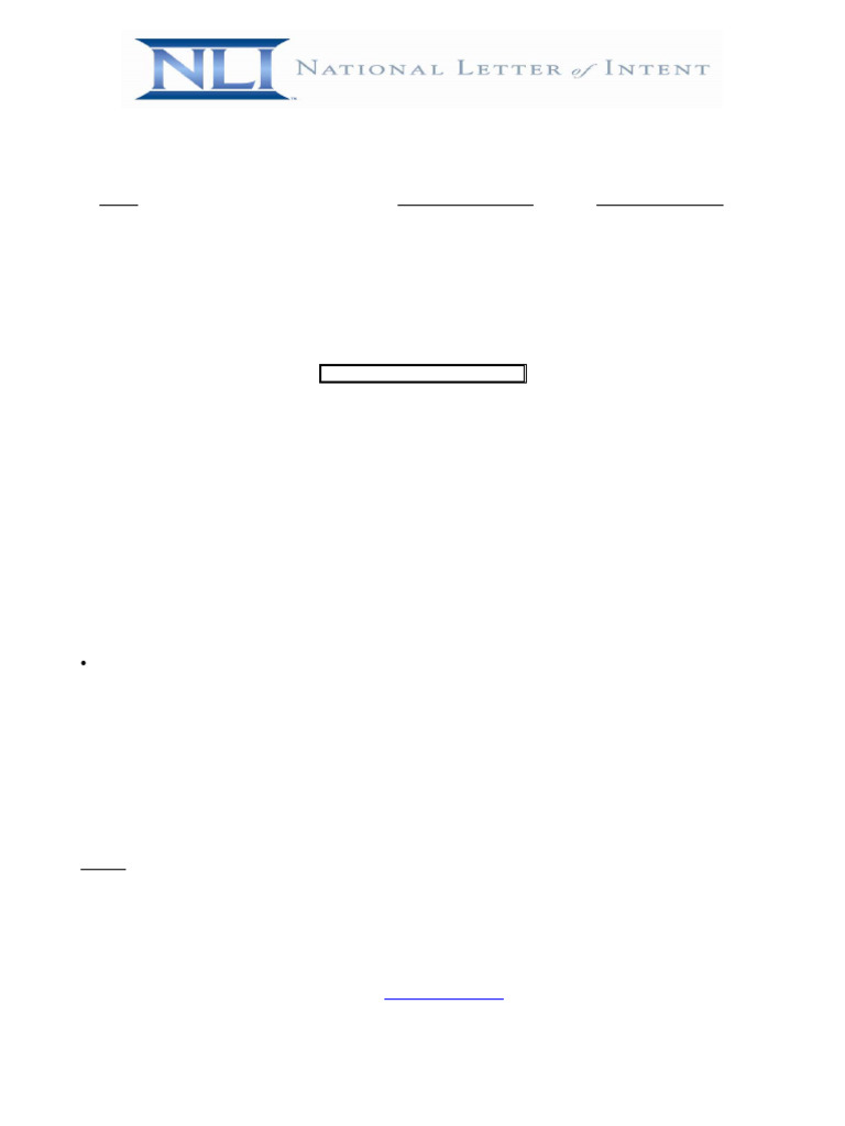 National Letter of Intent Form PDF Example | PDF | Justice | Crime ...