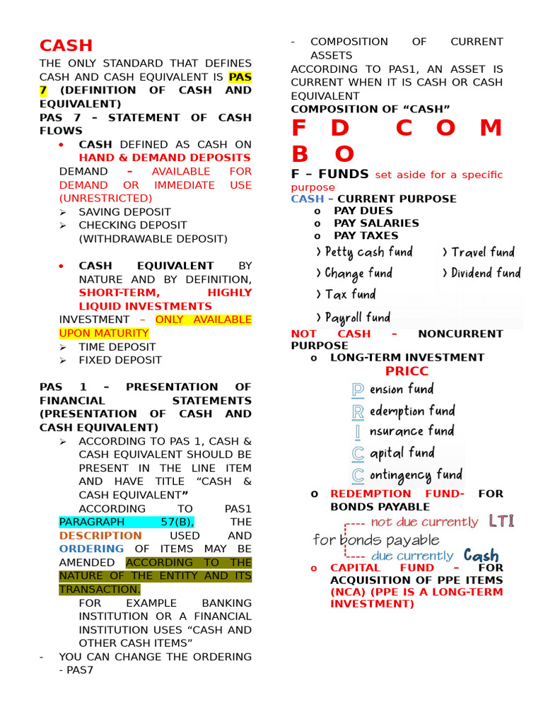 Understanding Cash and Cash Equivalents | PDF | Banks | Overdraft