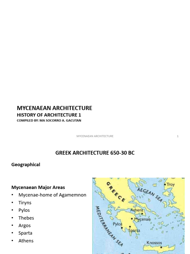 Mycenaean Architectural Features | PDF | Mycenaean Greece | Ancient ...
