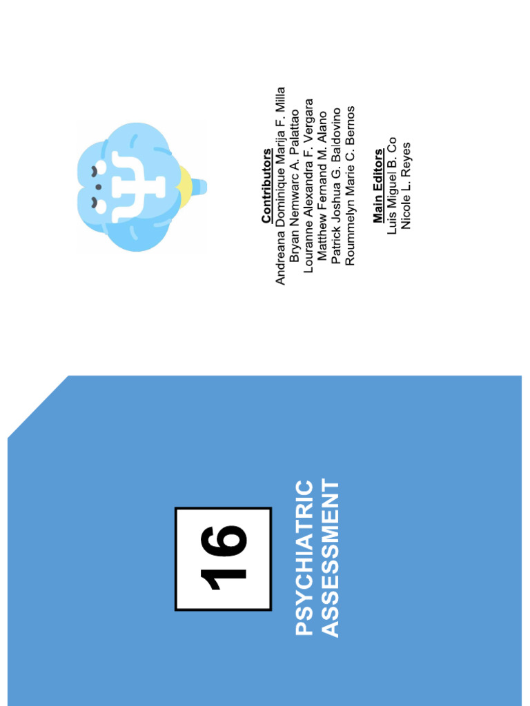 Blue Notes - Psychiatric Assessment | PDF