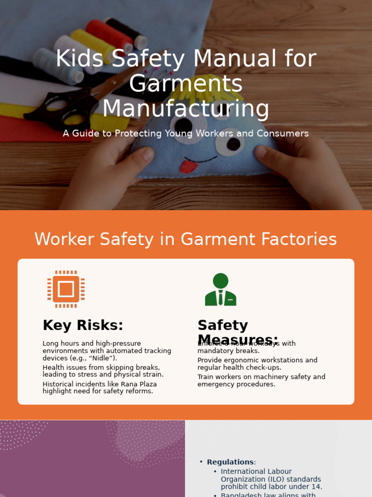 Kids Garment Safety Manual Guide | PDF | Child Labour | Safety