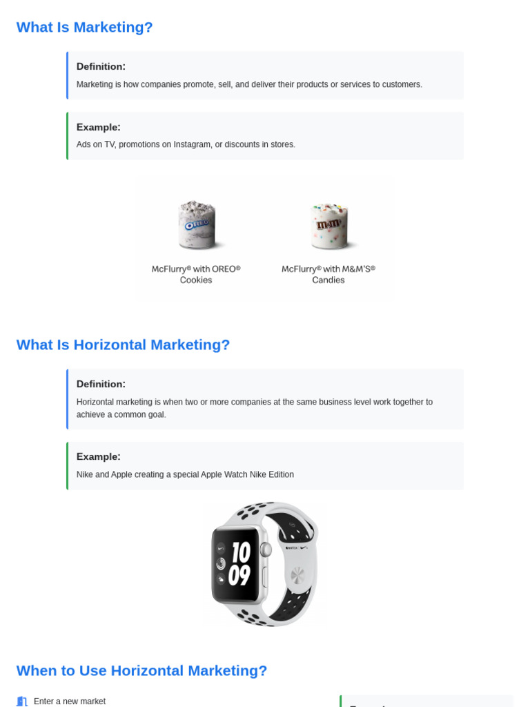 Understanding Horizontal Marketing Strategies | PDF | Brand | Marketing