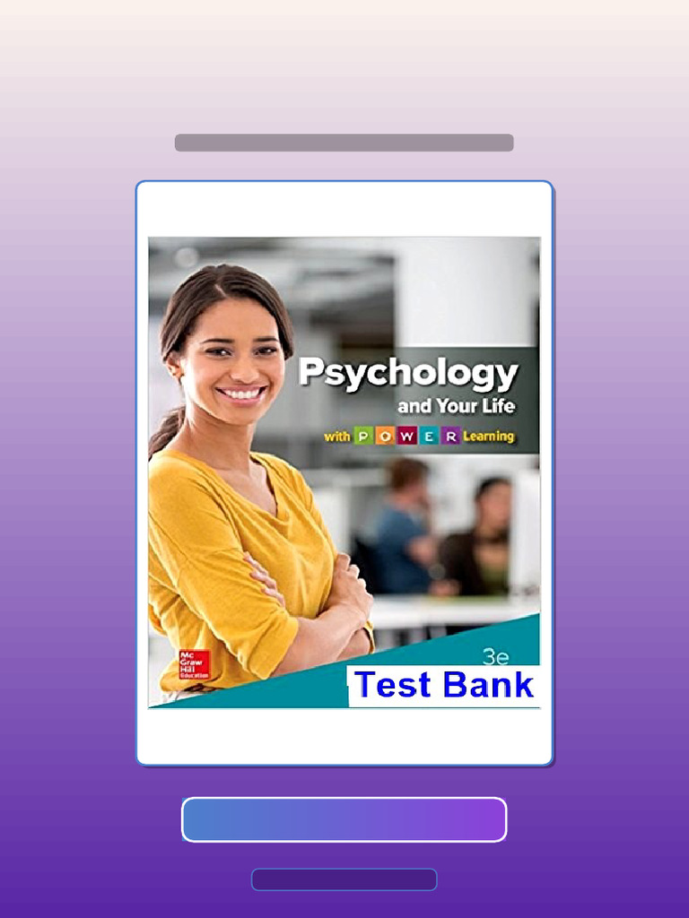 Psychology and Your Life With POWER Learning 3rd Edition Feldman Ebook ...