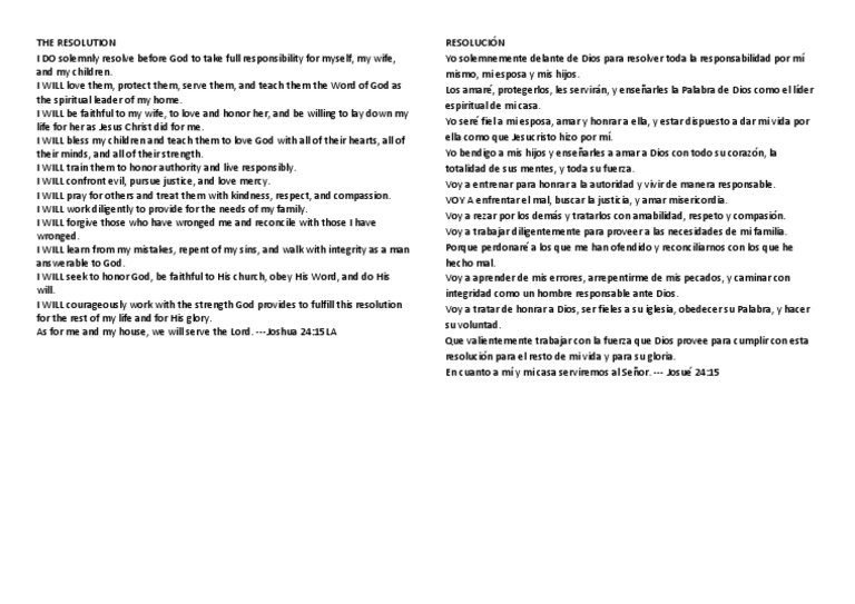 The Resolution | PDF