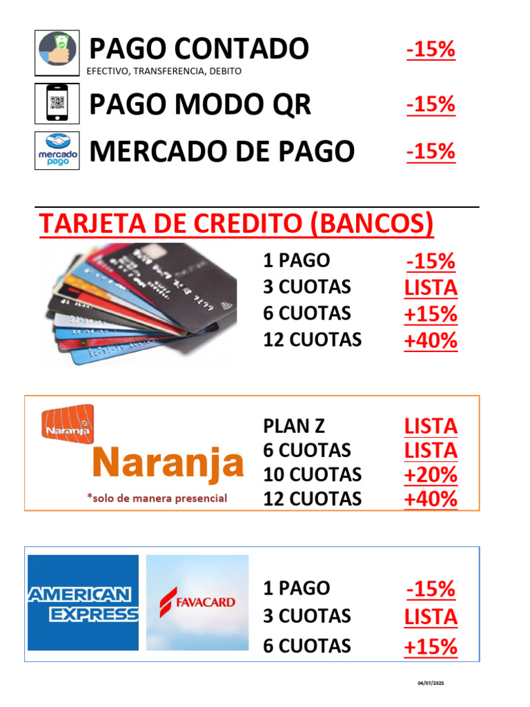 Formas de Pagar | PDF