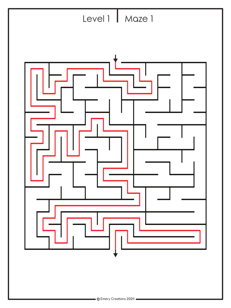 Level 1 Maze Collection 2024 | PDF