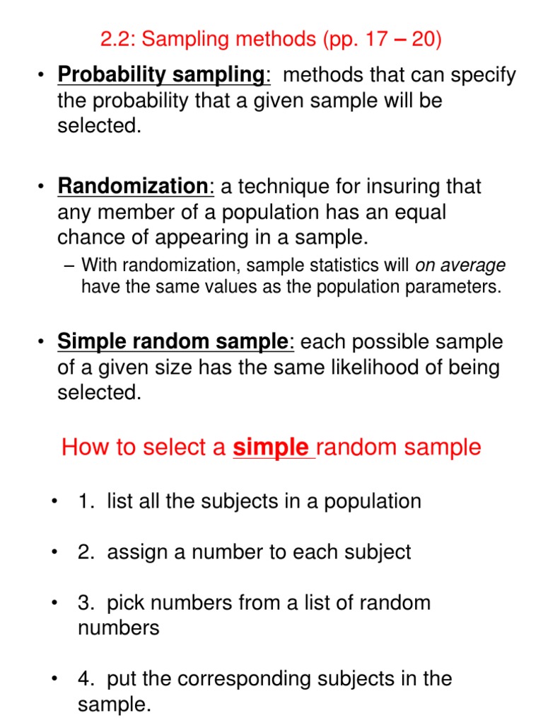 An Overview of Common Sampling Methods and Research Designs in ...