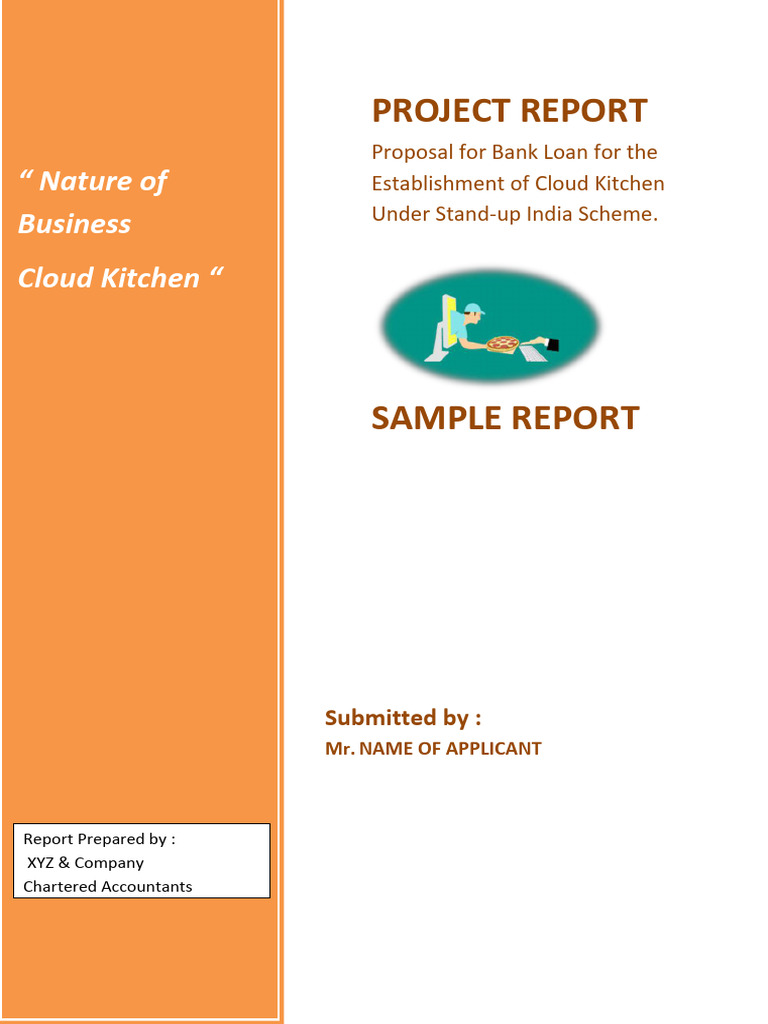 Sample Report Cloud Kitchen | PDF | Restaurants | Depreciation