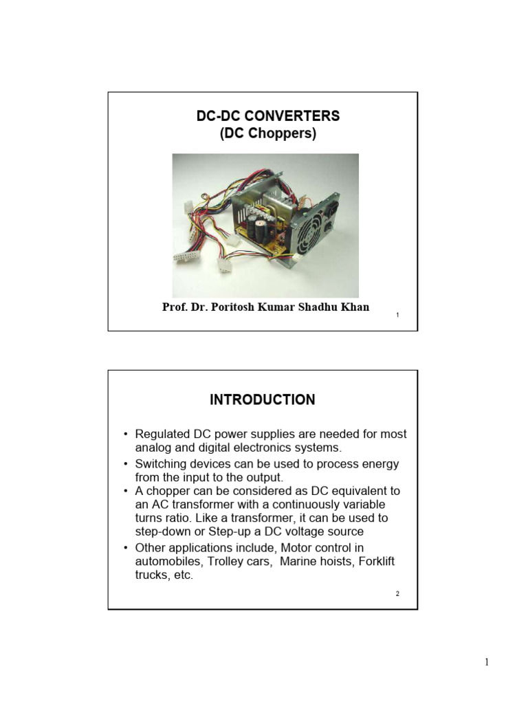05 DC-DC Converters | PDF | Power (Physics) | Electricity