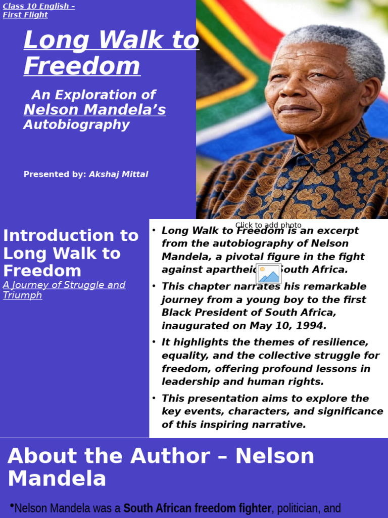 Long Walk To Freedom | PDF | Nelson Mandela | Apartheid