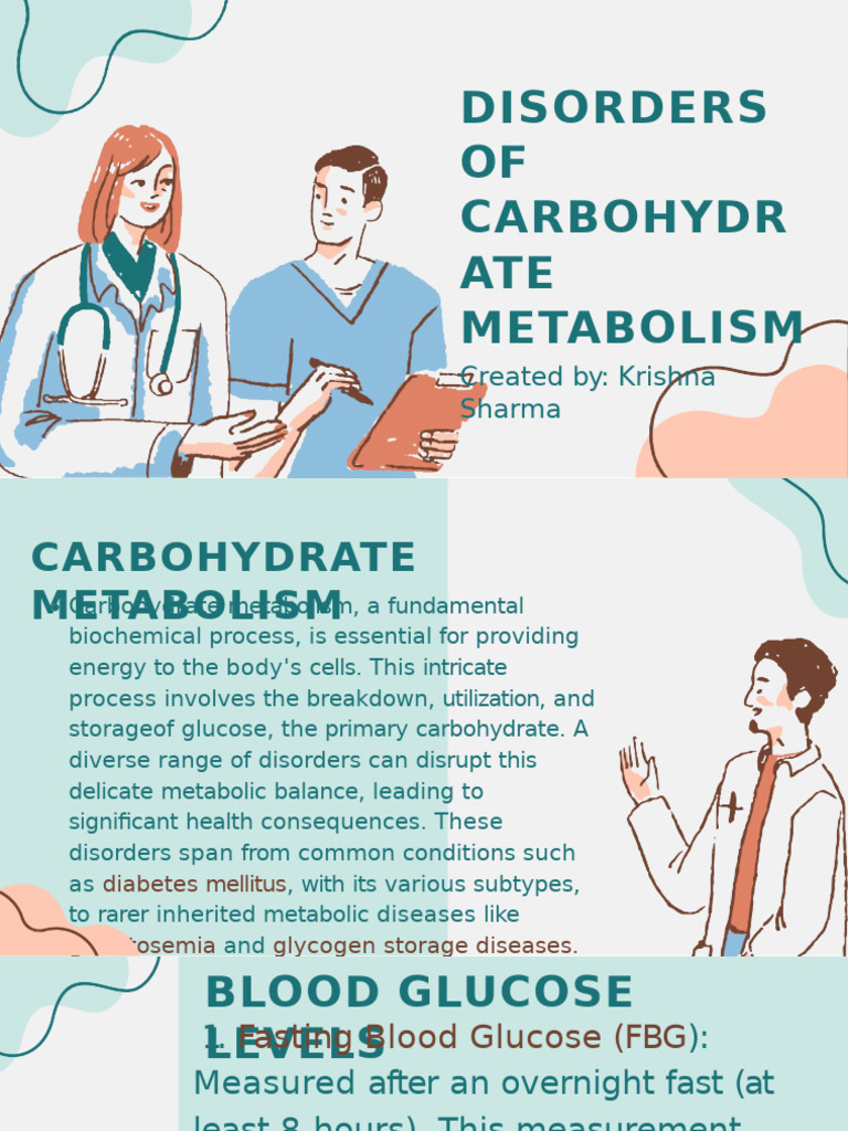 Carbohydrate Metabolism Disorders Explained | PDF | Hyperglycemia | Glucose