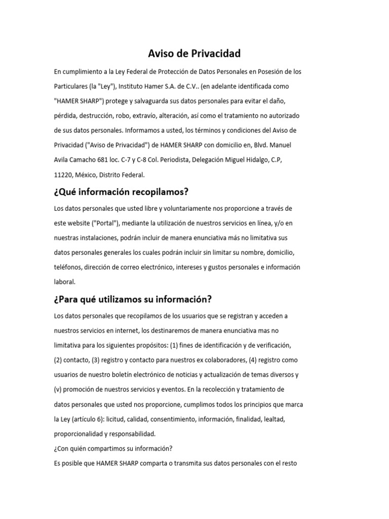 Avisode Privacidad | PDF | Privacidad | Cookie HTTP