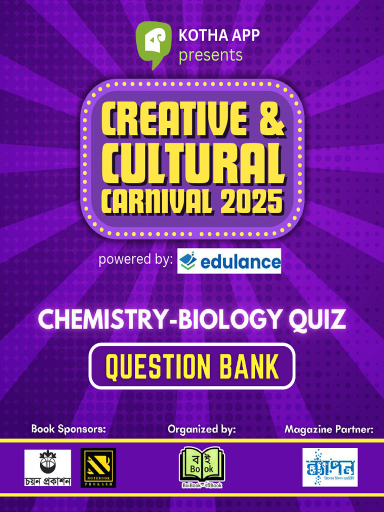 Chemistry-Biology Quiz - by Boibook | PDF | Properties Of Water | Rust